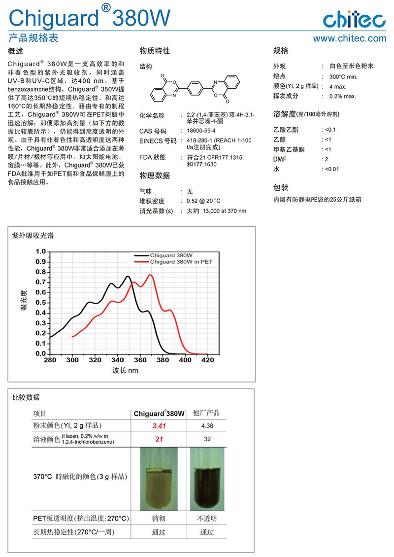 Chiguard®380W/紫外线吸收剂_常州恩科新材料科技有限公司